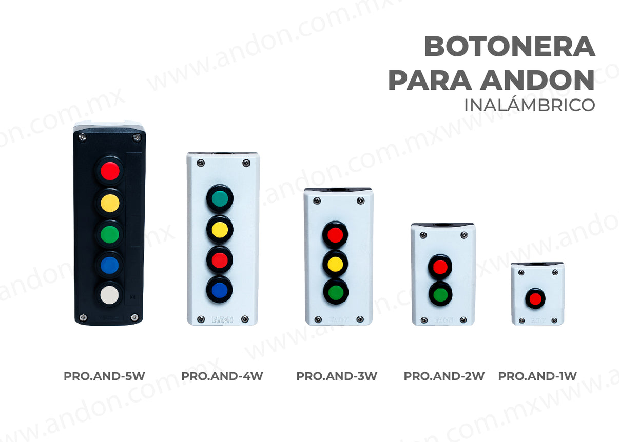 Botonera para Andon Inalámbrico – Andon Store