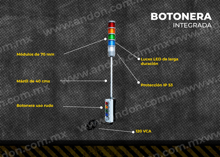 Andon con Botonera integrada – Andon Store